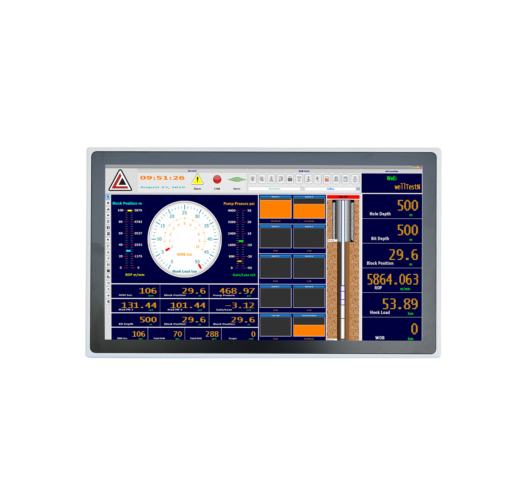 ZONE-2 RIG FLOOR DISPLAY MODEL 2874 - 21.5" WS - Laversab Inc.